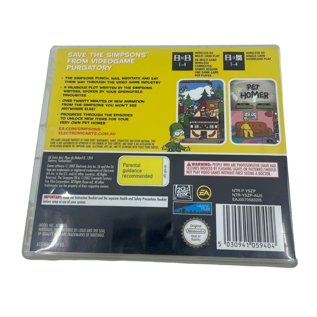 THE SIMPSONS NINTENDO DS GAME HL3523 - Hock and Go