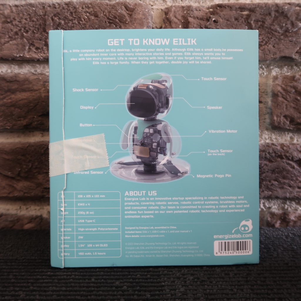 EILIK DESK COMPANION ROBOT WITH ACCESSORIES HL6172 - Hock and Go