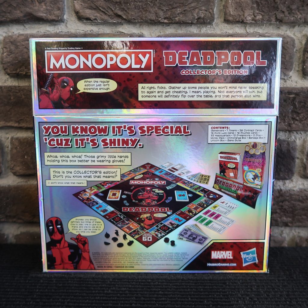 DEADPOOL MONOPOLY COLLECTOR'S EDITION HL7983 - Hock and Go