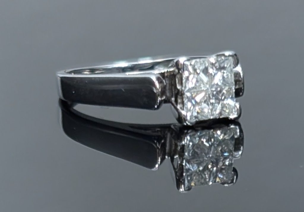 18ct White Gold Diamond Engagement Ring - LG4188 - Hock and Go