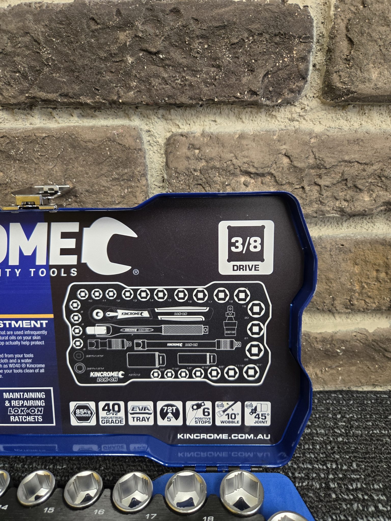 Kincrome 33 Piece Lok-On Socket Set - LG27733 - Hock and Go