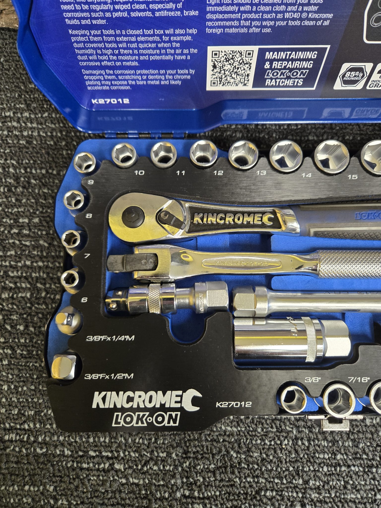 Kincrome 33 Piece Lok-On Socket Set - LG27733 - Hock and Go