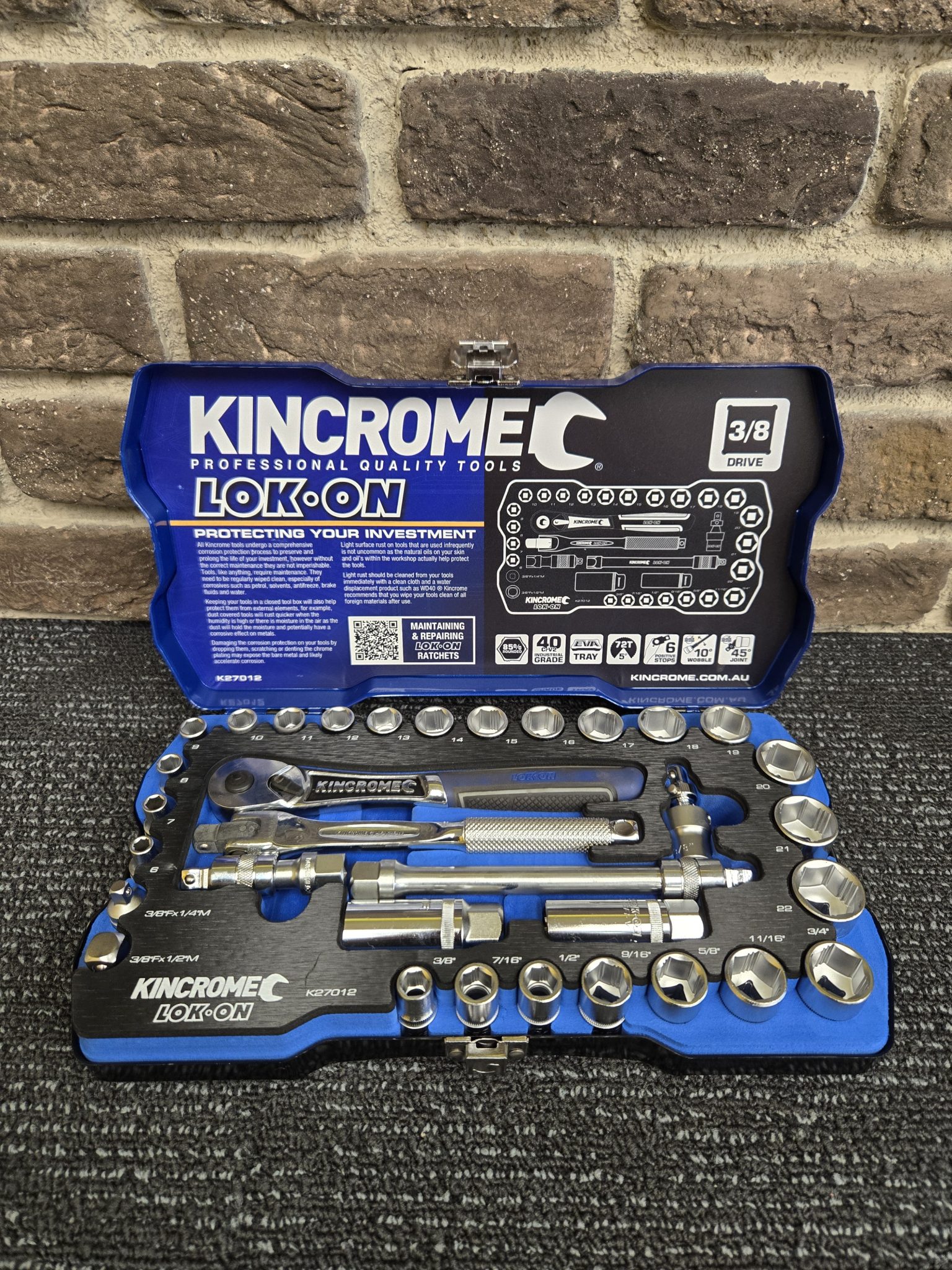 Kincrome 33 Piece Lok-On Socket Set - LG27733 - Hock and Go